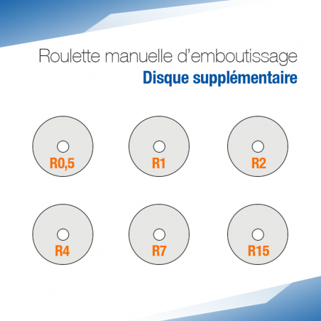Disque supplémentaire pour roulette manuelle d'emboutissage - SOREX TECHNIC