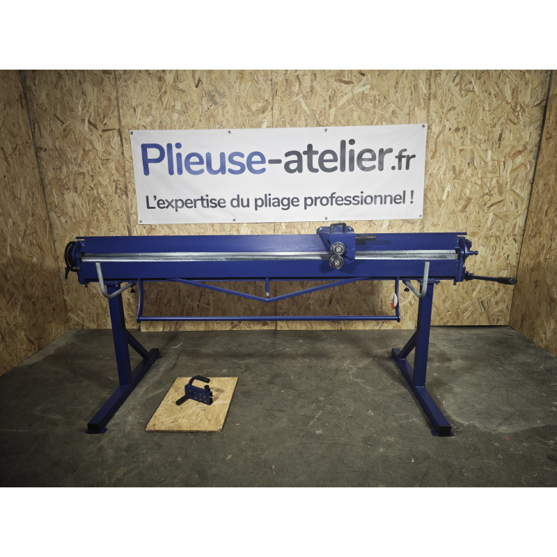 PLIAMAX : Plieuse manuelle BLEU COBALT à zinc 2,14 m / 0,8mm + Coupe ...
